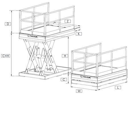 Loading Dock Table Capacity X Platform Mm Stroke