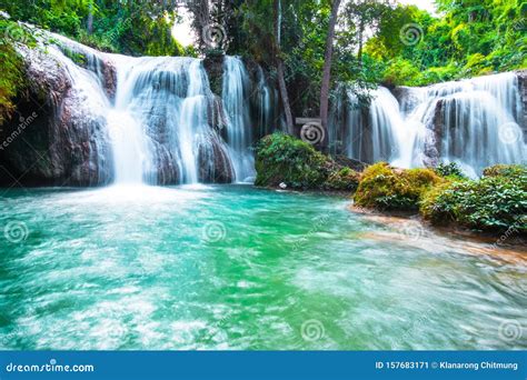 Than Sawan Waterfall Payao Thailand Long Explosure Shot Beautiful