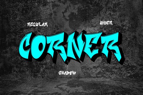 Inferno Corner 3d Sharp Layered Graffiti Font Cikareotype