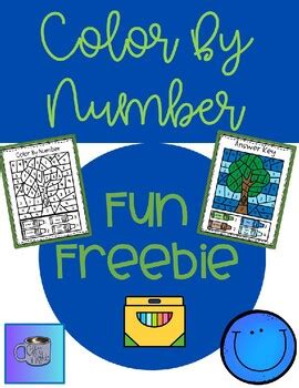 Tree Color By Number Freebie By Coffee At Night TPT