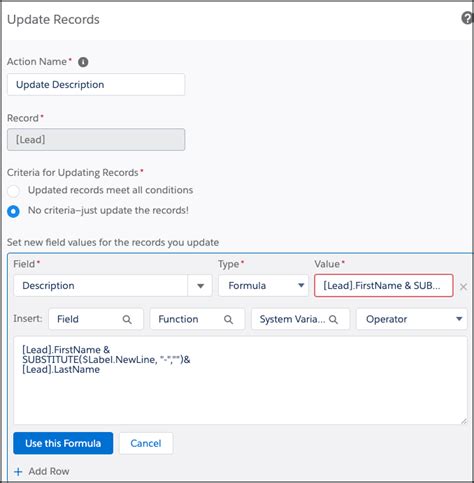 Getting Started With Process Builder Part 40 Adding A Line Break In