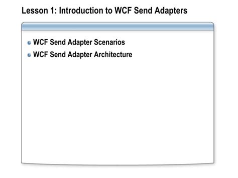 Ppt Module 14 Wcf Send Adapters Powerpoint Presentation Free Download Id2446765