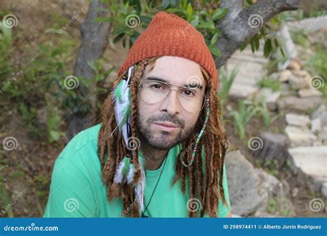 Grunge Styled Man With Dreadlocks Stock Image Image Of Hipster Dreadlocks 298974411