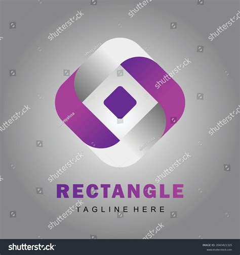 Rectangle Logo Design Graphic Logo Simple Stock Vector Royalty Free 2043421325 Shutterstock