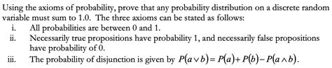 Solved Using the axioms of probability, prove that any | Chegg.com