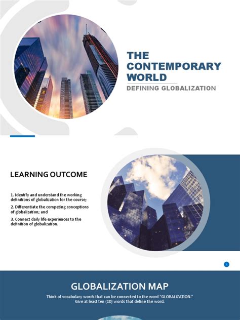 The Contemporary World Defining Globalization Pdf Globalization Liquids