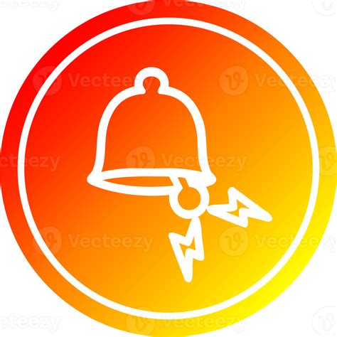 Ringing Bell Circular In Hot Gradient Spectrum 36376060 Png
