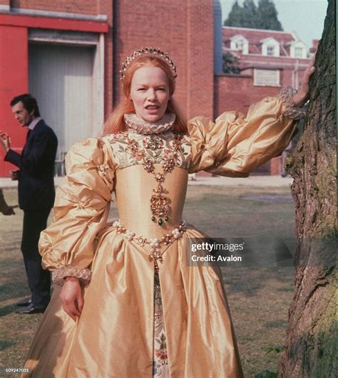 British Actress Glenda Jackson In Costume As Queen Elizabeth I For