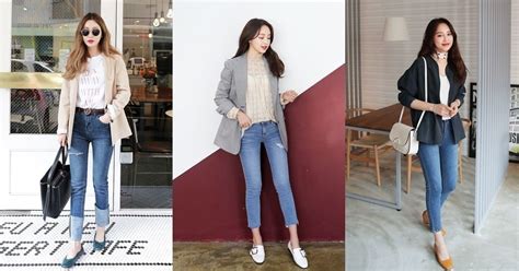 ไอเดียแฟชั่นแต่ง กางเกงยีนส์ ใส่ไปทำงาน สวยไม่บ้าน ได้ลุคทะมัดทะแมง Sistacafe ครบเครื่อง