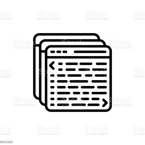 Source Code Icon In Vector Logotype Stock Illustration Download Image Now Cut Out Icon