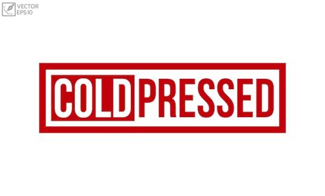 Premium Vector Cold Pressed Grunge Rubber Stamp On White Background