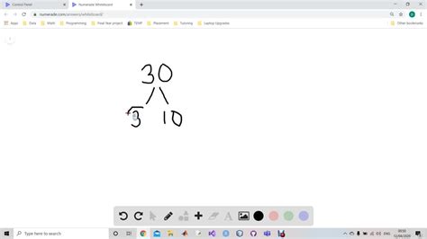 Find The Prime Factorization Of 30 Numerade