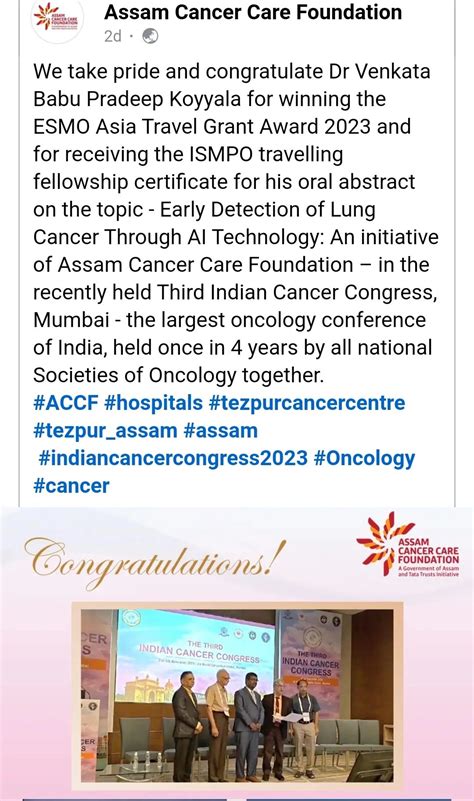 Venkata Pradeep Babu Koyyala On Linkedin Accf Lung