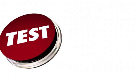Test Evaluation Analyze Assessment Button 3d Stock Motion Graphics Sbv