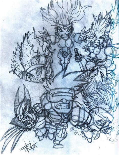 X Men Chibi By Felipe Rodrigues On Deviantart