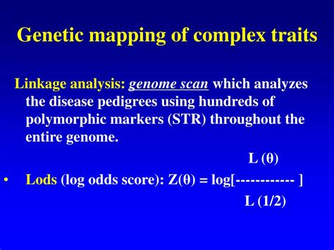 Ppt Genetics Of Complex Traits And Diseases Powerpoint Presentation