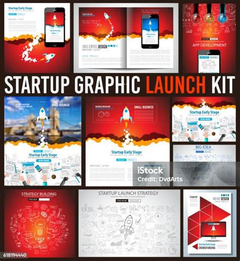 랜딩 웹 페이지가 있는 스타트업 그래픽 라우치 키트 기업 디자인 커버 Ship Launch에 대한 스톡 벡터 아트 및 기타 이미지 Ship Launch 개념 개념과