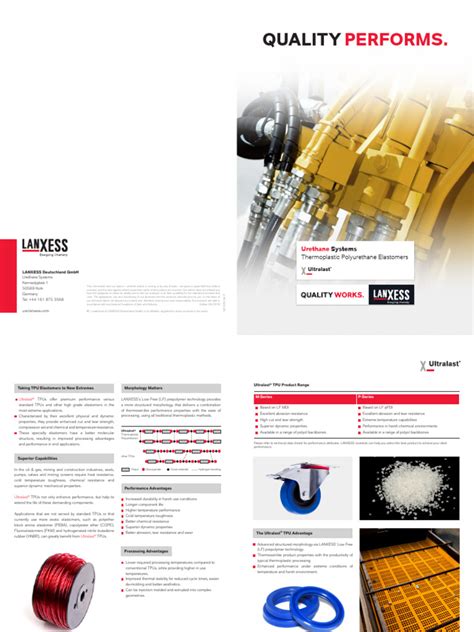 Ultralast Thermoplastic Polyurethanes 1 Pdf Polyurethane Materials