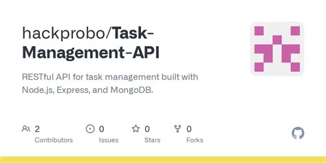 Github Hackprobotask Management Api Restful Api For Task Management