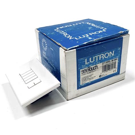 St 5brl Ni Wh Lutron Seetouch 5 Button Master Keypad