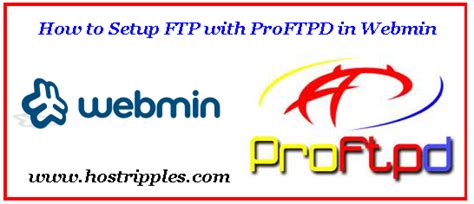 Quickly Setup FTP With ProFTPD In Webmin