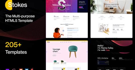 Stokes Responsive Multi Purpose Html5 Template Site Templates Landing Page Templates Ft