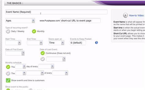 Steps For Creating A Recurring Event Purplepass Steps For Creating A Recurring Event Purplepass