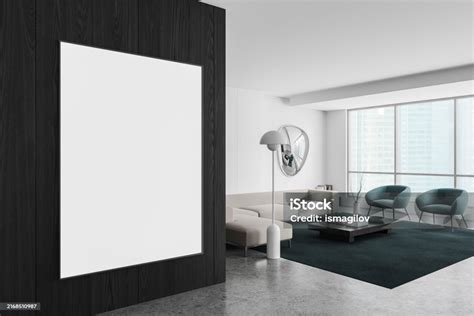 세련된 집 거실 인테리어 소파와 안락의자 창문 모형 프레임 0명에 대한 스톡 사진 및 기타 이미지 0명 3차원 형태 가구 Istock