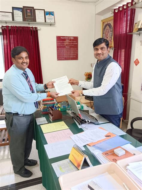 Prakash Manoharan On Linkedin Appreciation Letter Received From My Hod Drvrmalkar Sir 19