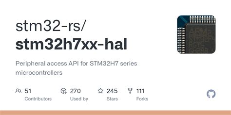 GitHub Stm32 Rs Stm32h7xx Hal Peripheral Access API For STM32H7 Series Microcontrollers