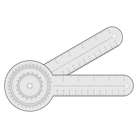 Premium Vector Goniometer Instrument Vector Measure An Angle Or