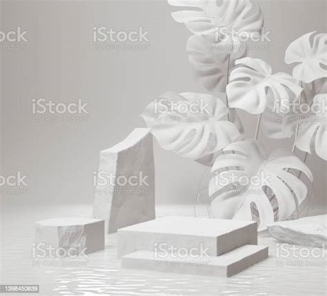 화장품 및 패키지 프리젠 테이션을위한 추상 배경 장면 스톤 포디움 디스플레이 3d 렌더링 0명에 대한 스톡 사진 및 기타 이미지 Istock