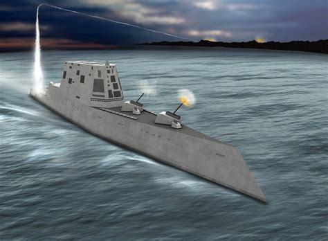 Raytheon Ddg 1000 Zumwalt Class Stealth Destroyer With Electric