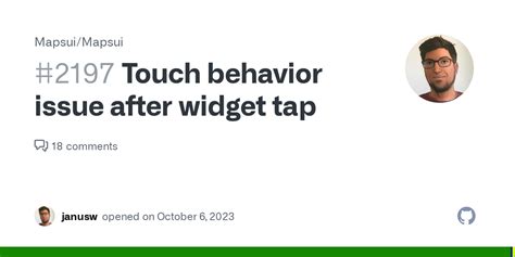 Touch Behavior Issue After Widget Tap · Issue 2197 · Mapsuimapsui · Github