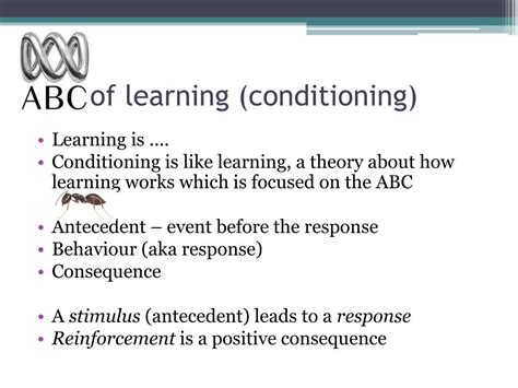 Ppt Abc Of Learning Conditioning Powerpoint Presentation Free Download Id 1966291