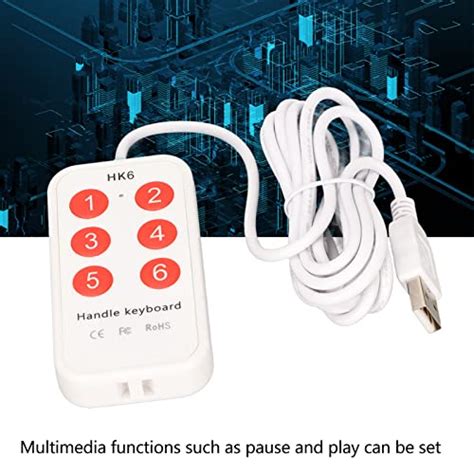 Small Usb Keyboard Handheld Switch Controller 6 Keys One Handed Programmable