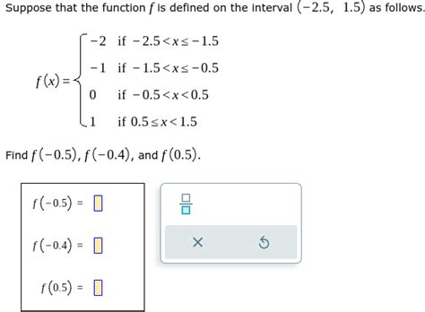 Solved Suppose That The Function F Is Defined On The Chegg