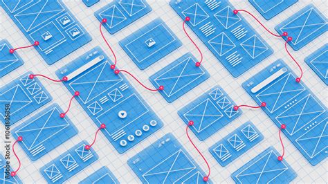 Ux Ui Flowchart Connection Node Graphic Designer Creative Planning