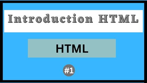 Introduction To HTML In Hindi YouTube