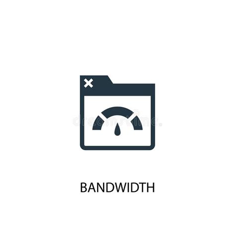 Bandwidth Icon Simple Element Stock Vector Illustration Of Arrow