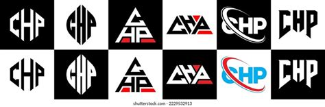 Chp Letter Logo Design Six Style Stock Vector Royalty Free 2229532913 Shutterstock