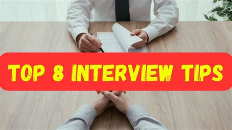 Mastering Job Interviews 8 Essential Tips Youtube