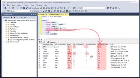 Lab 3 B3 Sử Dụng Hàm Xử Lý Chuỗi Left Substring Right Charindex