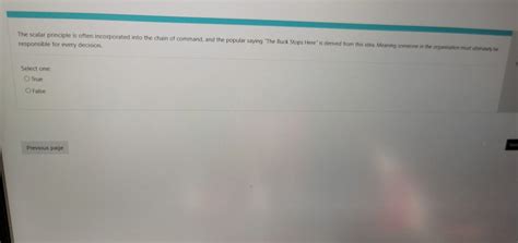 Solved The Scalar Principle Is Often Incorporated Into The