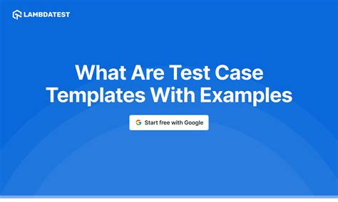 Test Case Templates With Examples Download Free Excel And Pdf