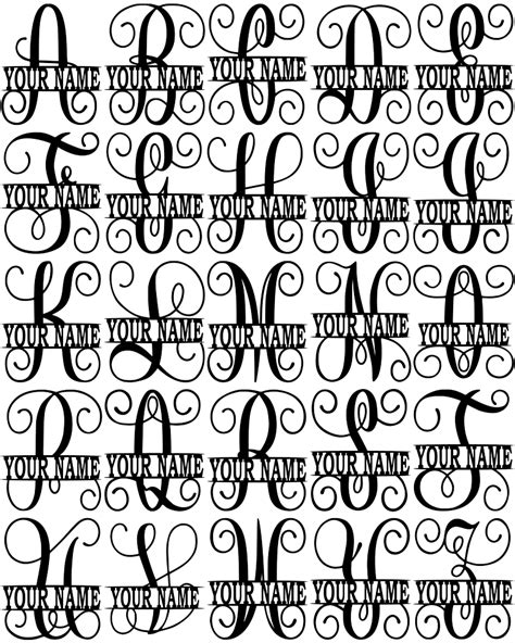 Script Monogram Motorcity Metal Designs