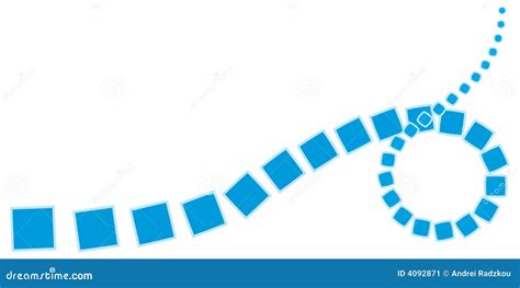 Abstract Curve From Simple Shapes Stock Vector Illustration Of Spring