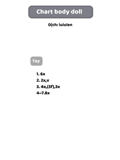 Chia Sẻ Chart Móc Len Chart Body Doll Tải Xuống File Pdf Sku 8cfll0