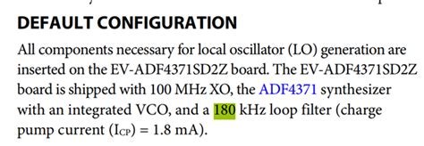 adf4371 loop filter adisimpll inconsistency qanda rf and microwave