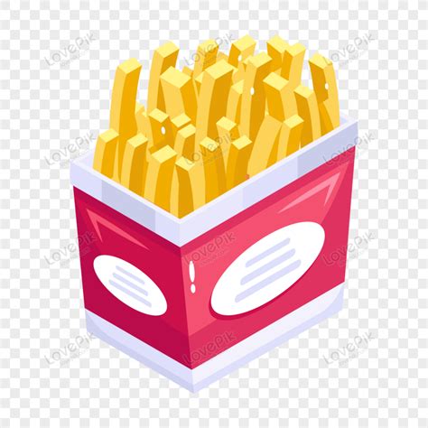 맛있는 감자 튀김 Png 일러스트 무료 다운로드 Lovepik